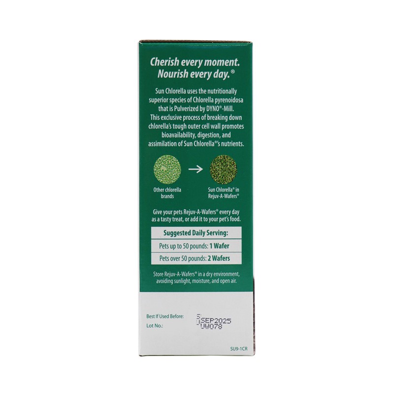 Sun Chlorella Rejuv-A-Wafers Superfood Treat For Dogs & Cats – Style Celeb